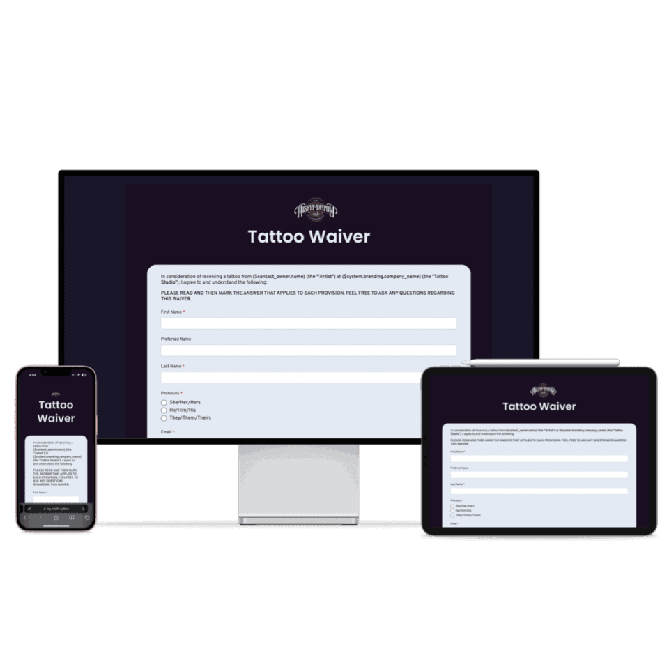 Digital Tattoo Waivers | Misfit Tattoo | Top Digital Waiver Solutions | Best Online Tattoo ...